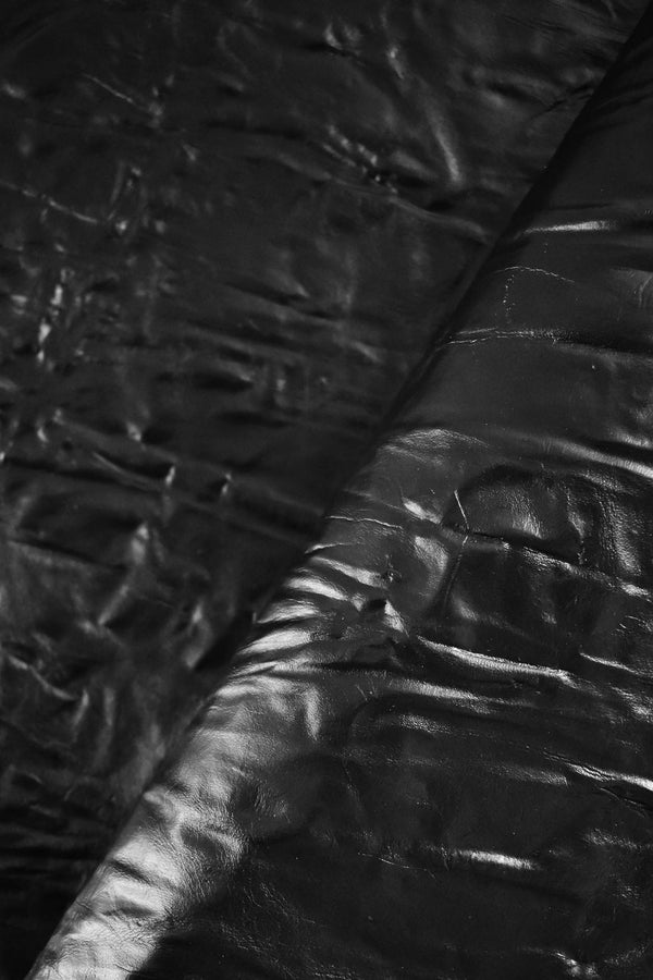 crumpled leather